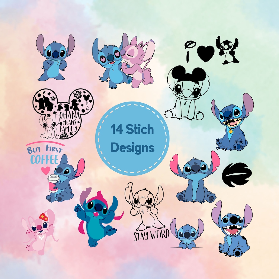 Stitch Svg Stitch Pack Lilo & Stitch Svg Cut files for - Etsy 日本