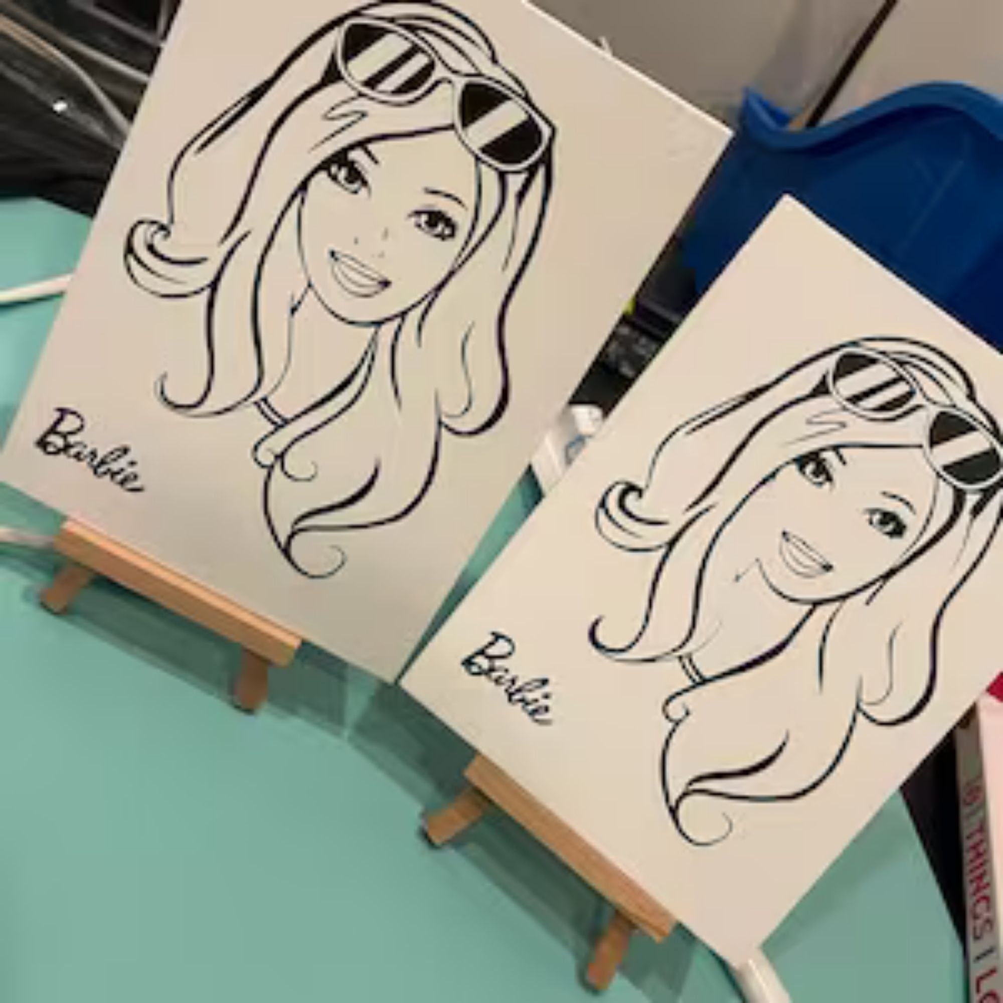 Barbie Easy Face Drawing