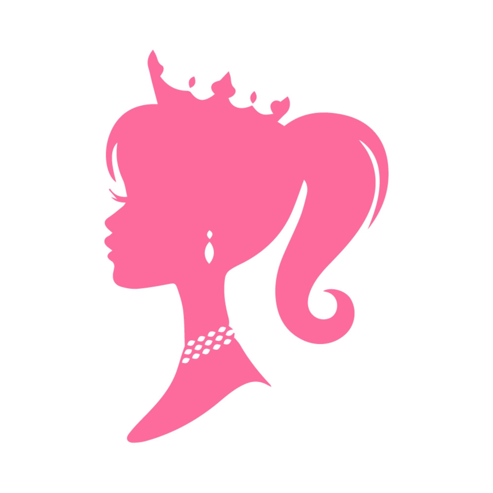 Barbie Silhouette With Crown
