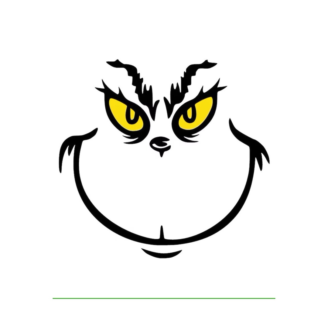 Smiling Grinch Face Svg Grinch Cut File Christmas Grinch - Etsy UK