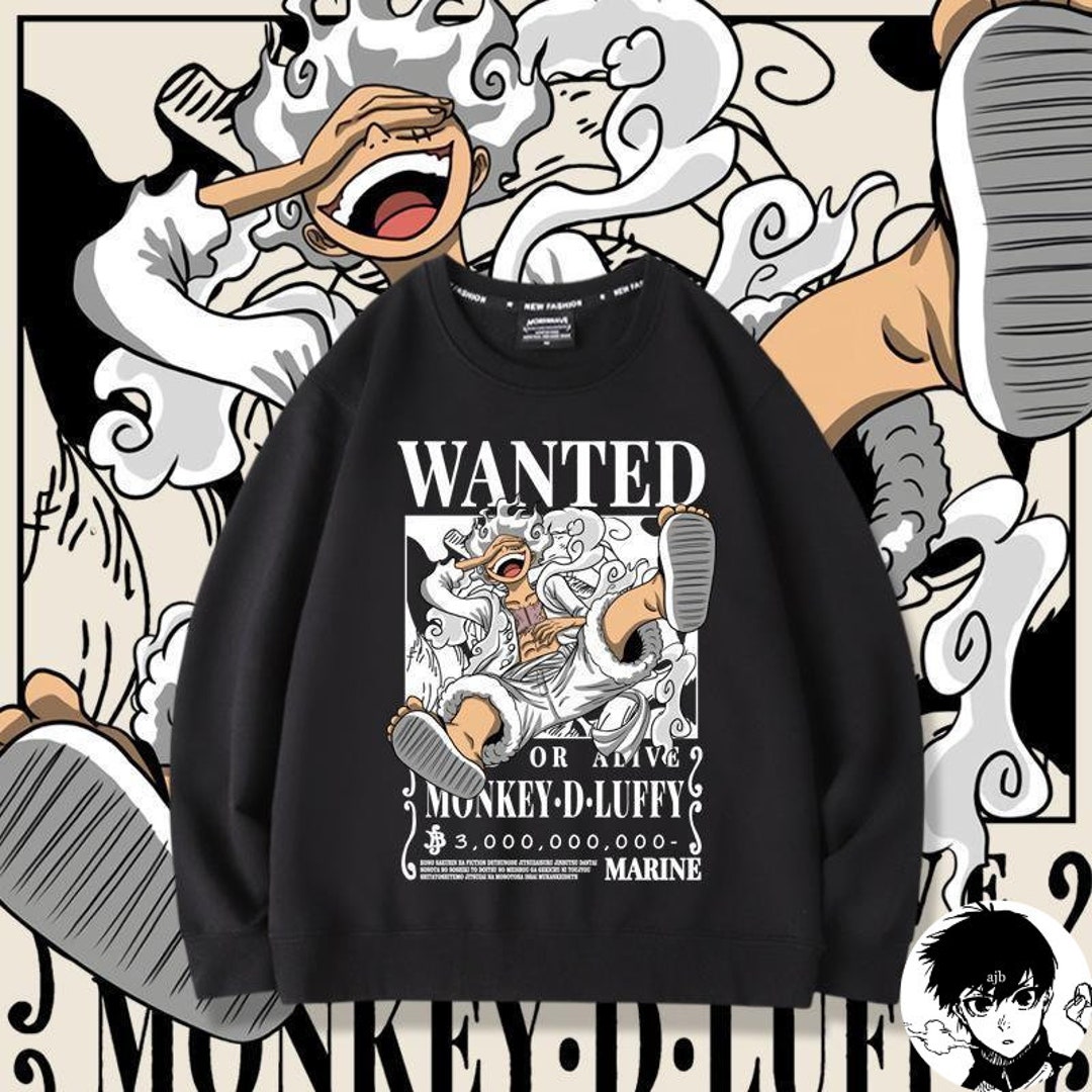 UPGRADING Luffy Wanted Poster Printed Jumper/sweater King - Etsy