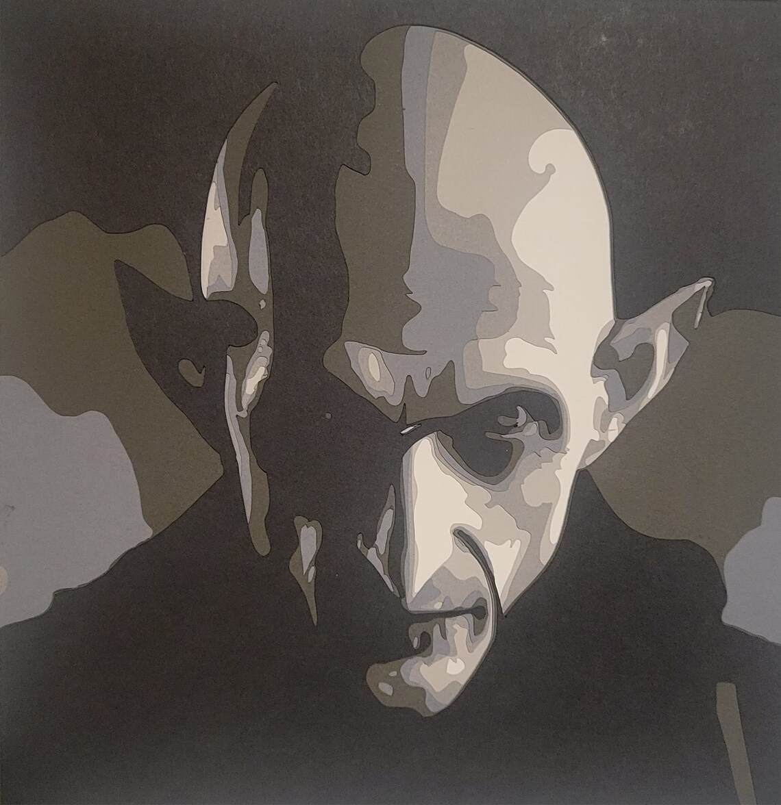 Nosferatu Vampire 3D Mandala Svg, Multilayer Panel for Laser Cutting ...
