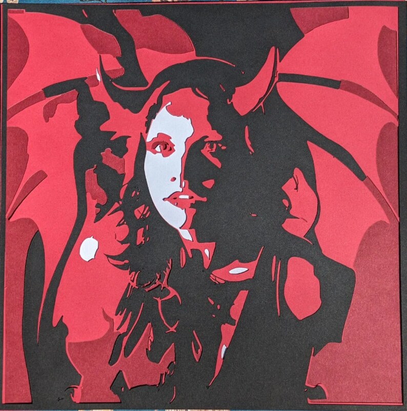 She-devil, Succubus, 3D Mandala Svg, Multilayer Panel for Laser Cutting ...