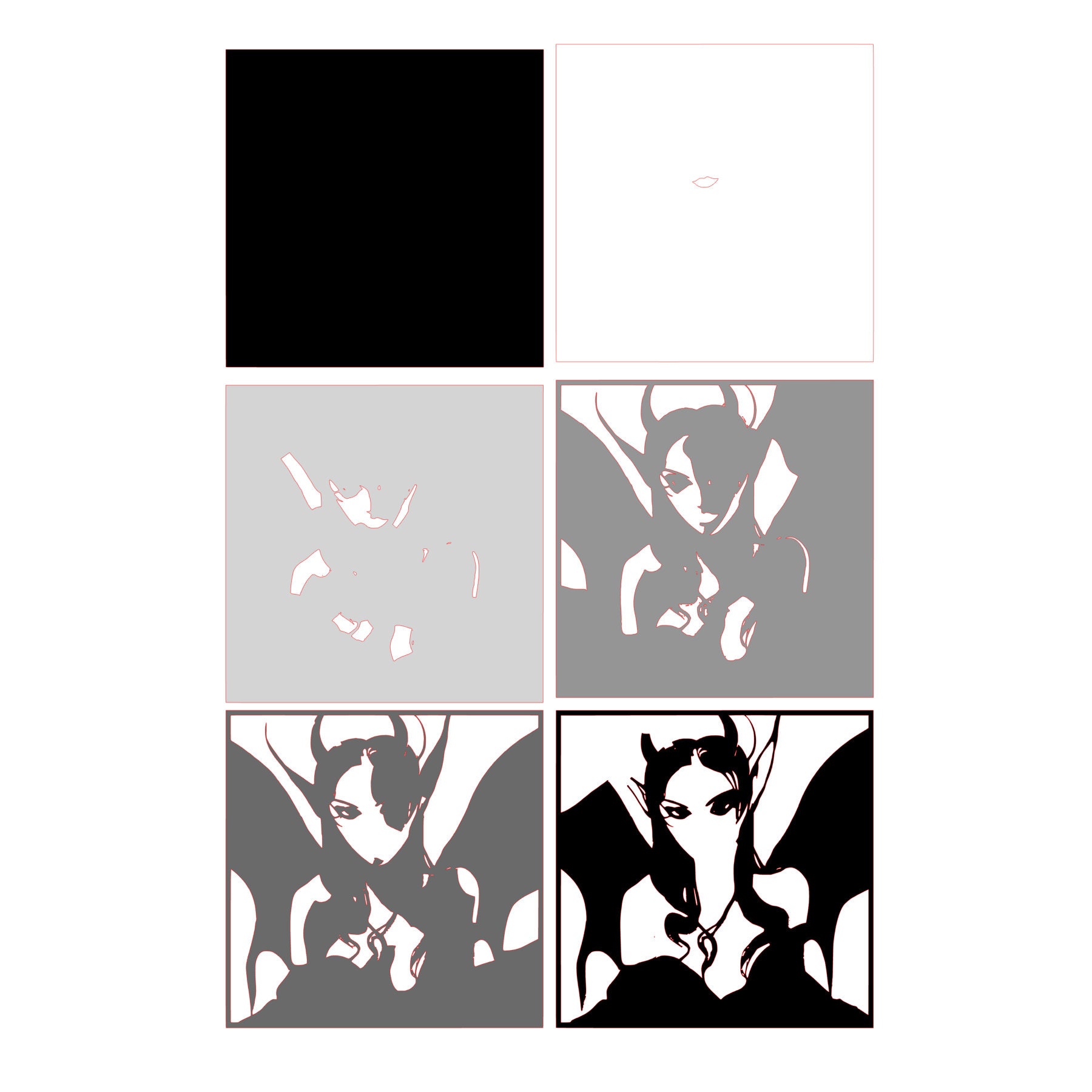 Succubus 2, Succubus, 3D Mandala Svg, Multilayer Panel for Laser ...