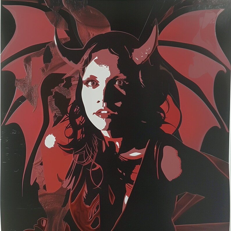 She-devil, Succubus, 3D Mandala Svg, Multilayer Panel for Laser Cutting ...