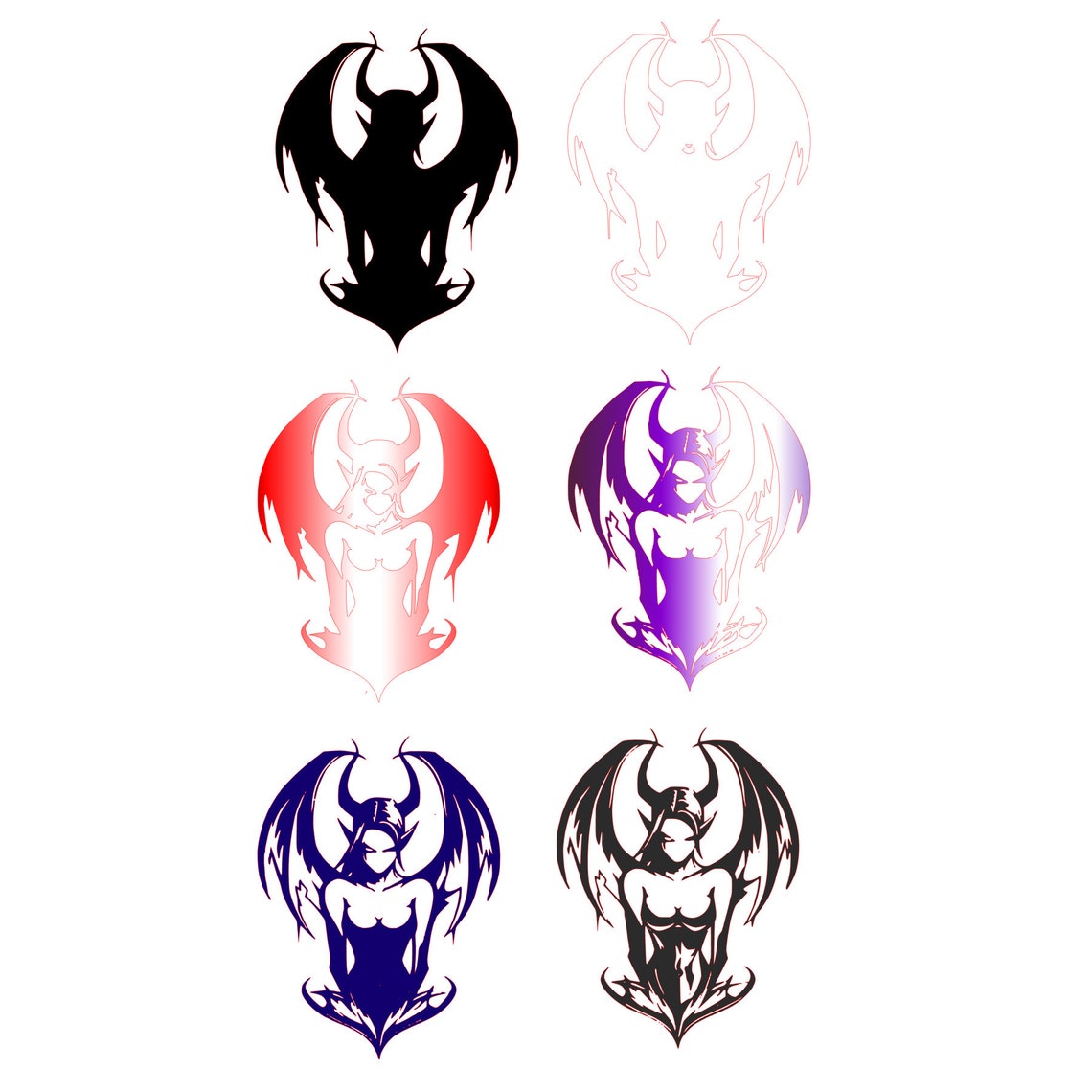 Succubus, 3D Mandala Svg, Multilayer Panel for Laser Cutting, Layered ...