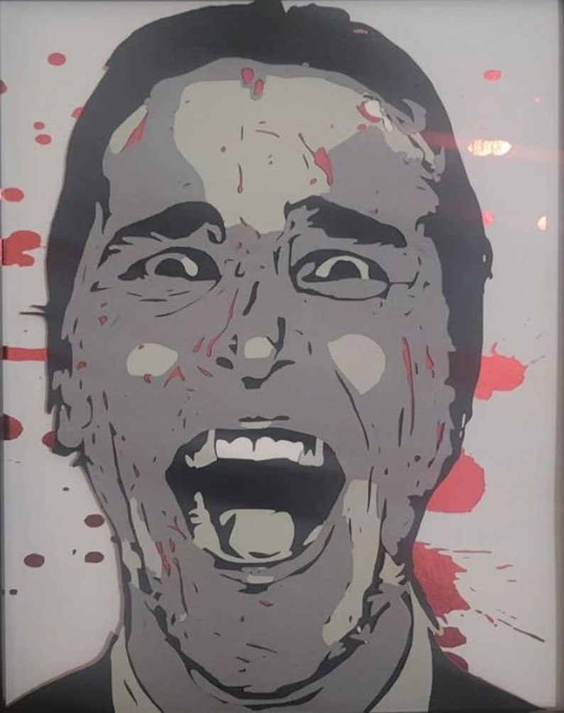 American Psycho Patrick Bateman 3D Mandala Svg, Multilayer Panel for ...