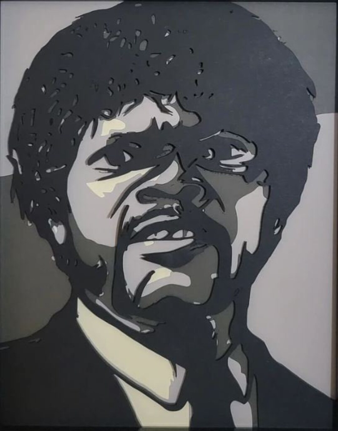 Jules From Pulp Fiction 3D Mandala Svg, Multilayer Panel for Laser ...