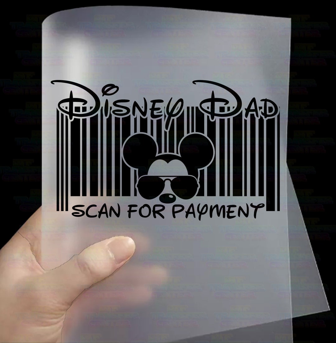 Disney Dad DTF Transfers Ready to Press Disney Scan for Payment Direct ...