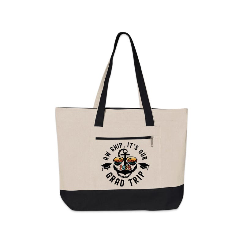 Aw Ship Its Our Grad Trip 2026 Tote Bag, Graduation Cruise Gift, High ...