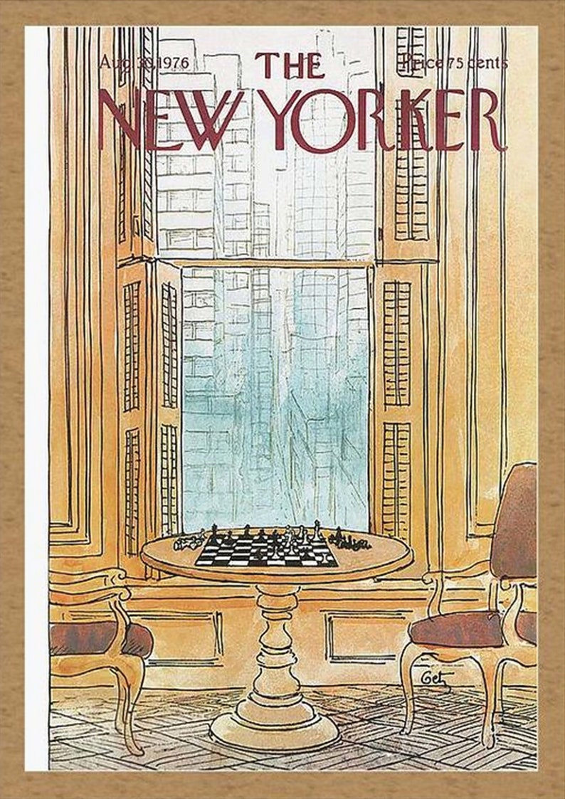 The New Yorker Magazine Cover Print Set of 3 Aesthetic Room - Etsy
