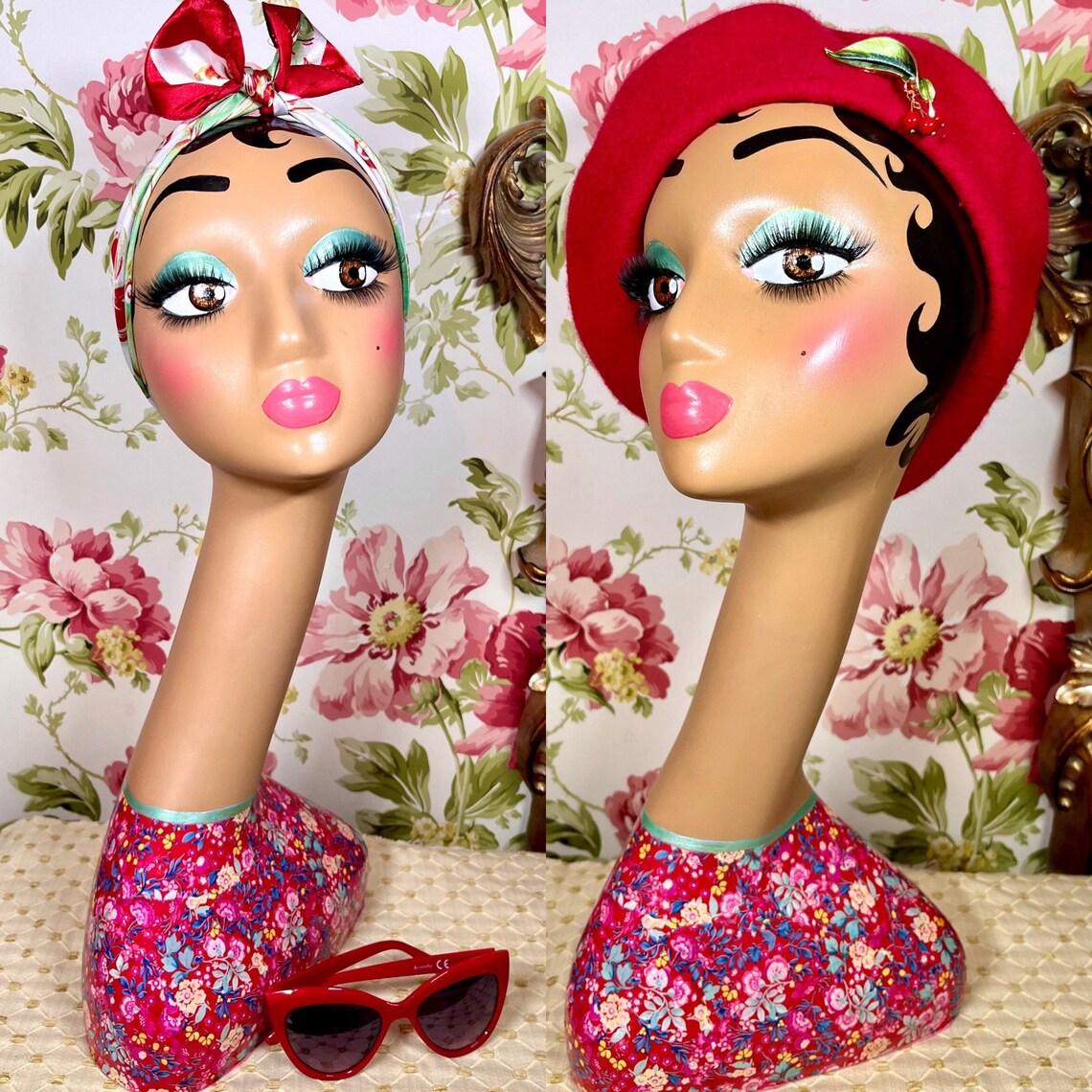 Betsy 1950s Inspired Mannequin Head - Etsy