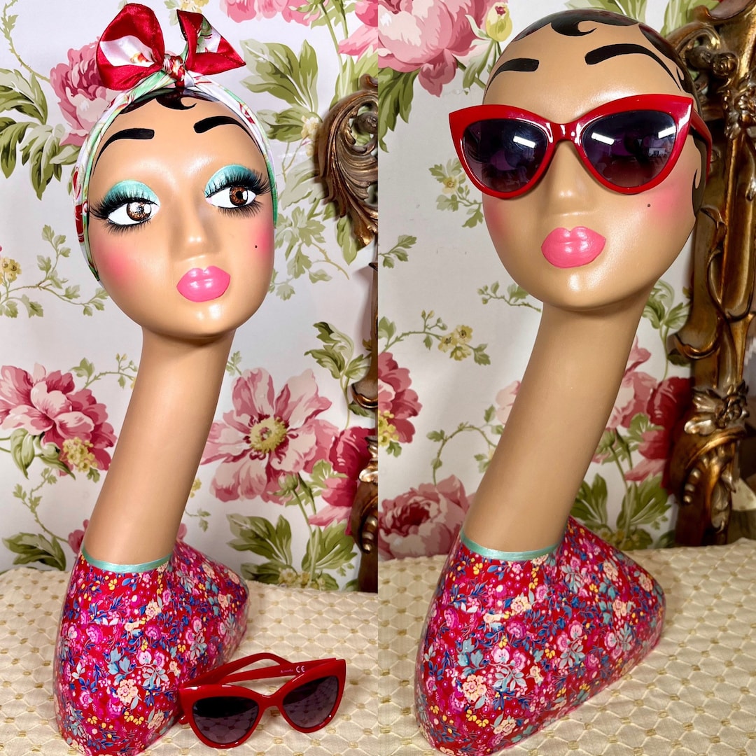 Betsy 1950s Inspired Mannequin Head - Etsy