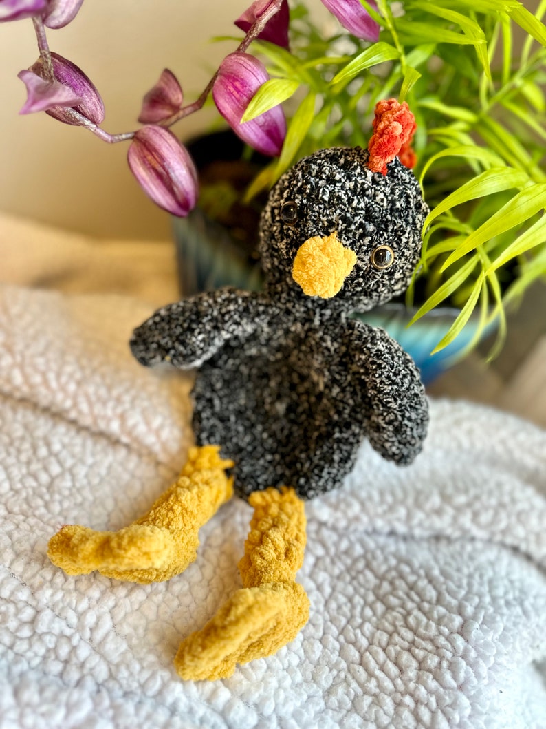 Playful and Whimsical Hand Crocheted Chicken Stuffy - Etsy