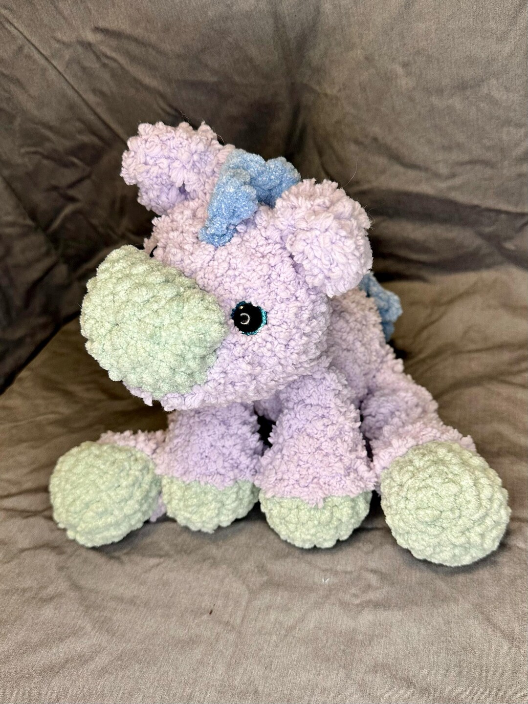 Fuzzy Crochet Pony Plush, Horse Lover, Handmade Gift, Farm Theme, Farm ...