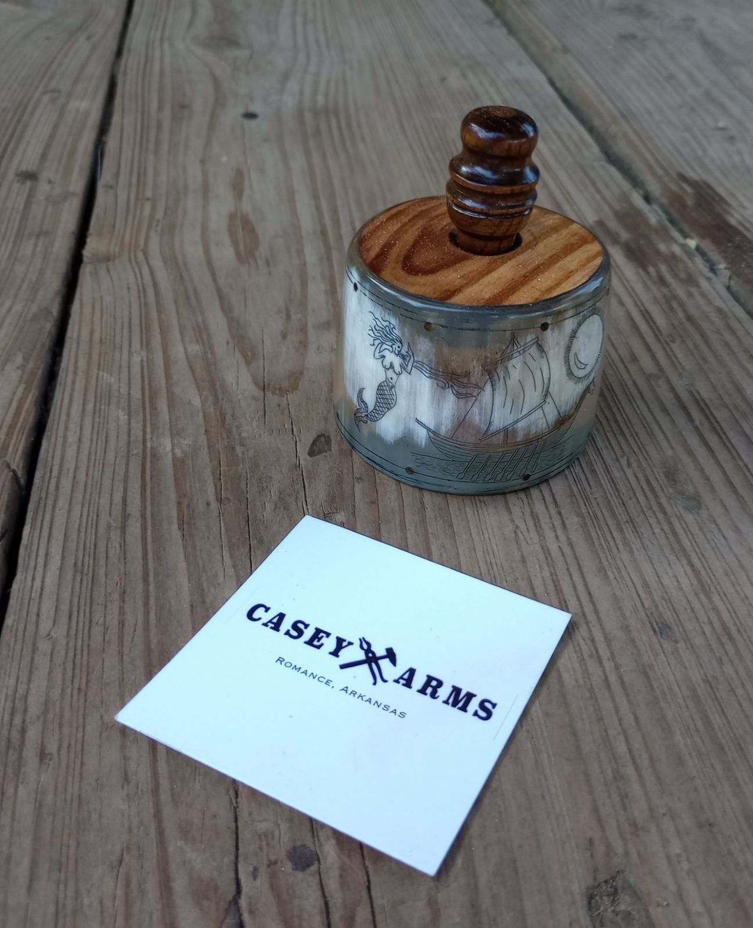 Scrimshaw Salt Horn - Etsy