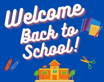 Welcome Back to School Facebook Post Canva Template - Etsy