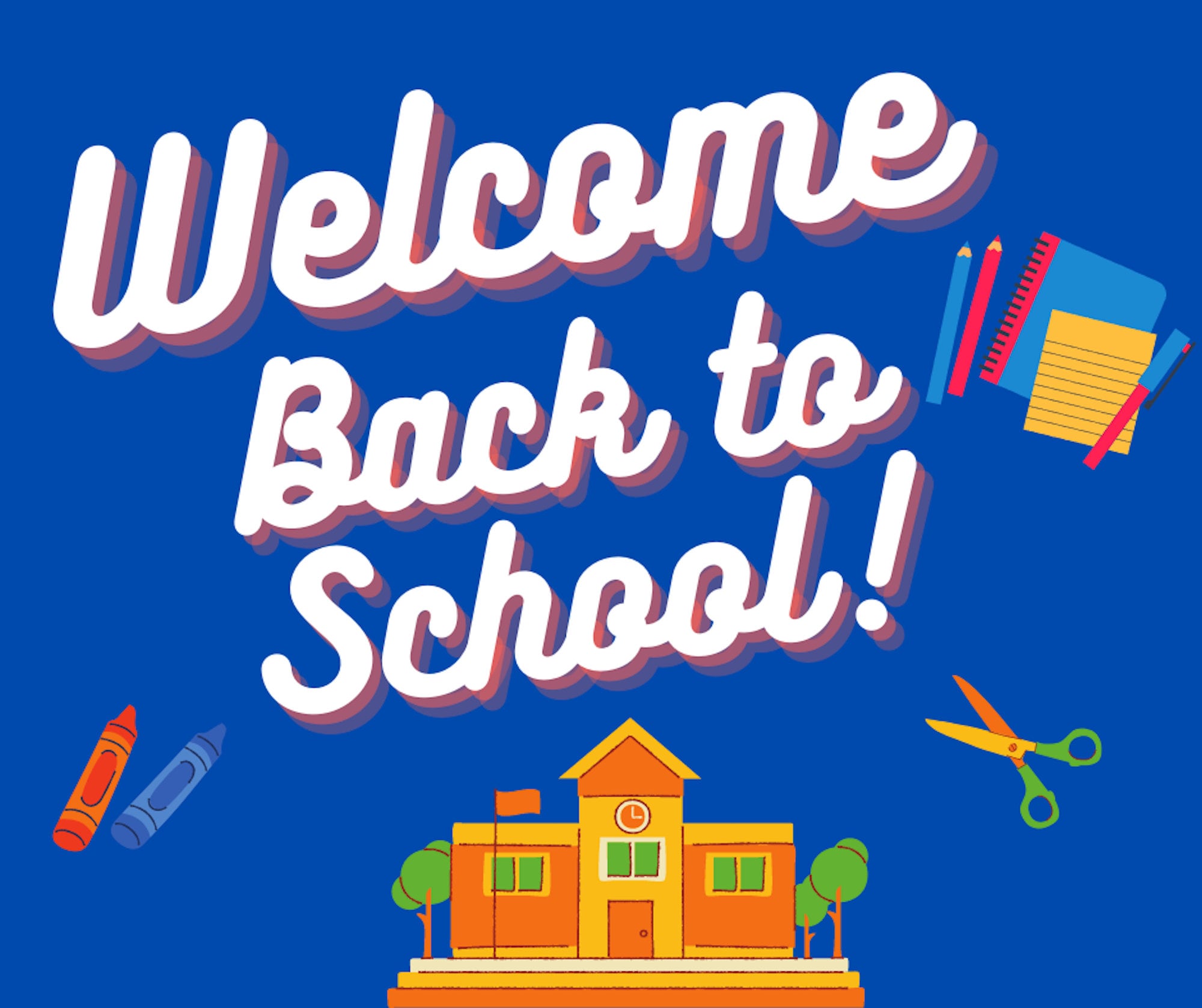 Welcome Back to School Facebook Post Canva Template - Etsy