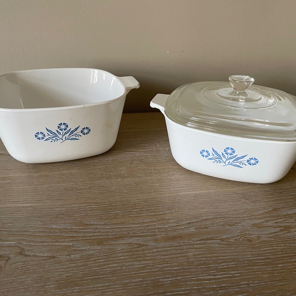 Vintage Corningware Blue Coneflower - Etsy