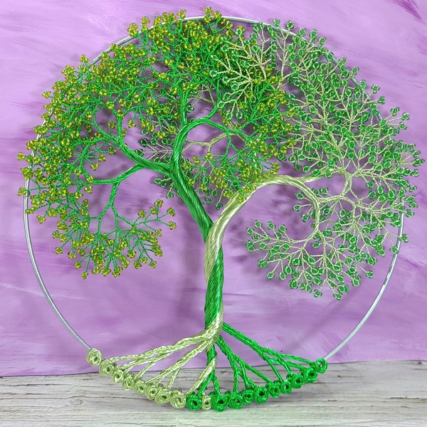 Handcrafted Aquamarine Tumbled Chip Tree on Apophyllite Cluster Unique ...