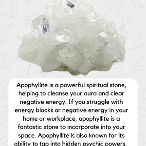 Handcrafted Aquamarine Tumbled Chip Tree on Apophyllite Cluster ...