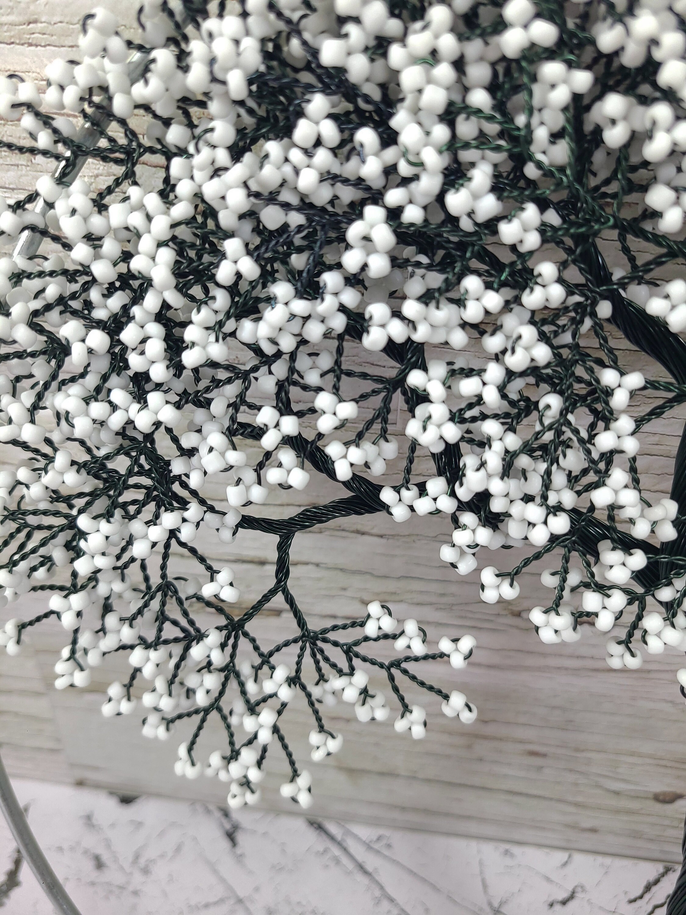 Large Black & White Wall Hanging Wire Tree Bold Statement Piece - Etsy