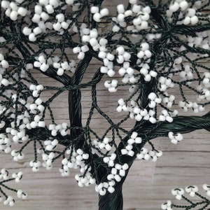 Large Black & White Wall Hanging Wire Tree - Bold Statement Piece - Etsy