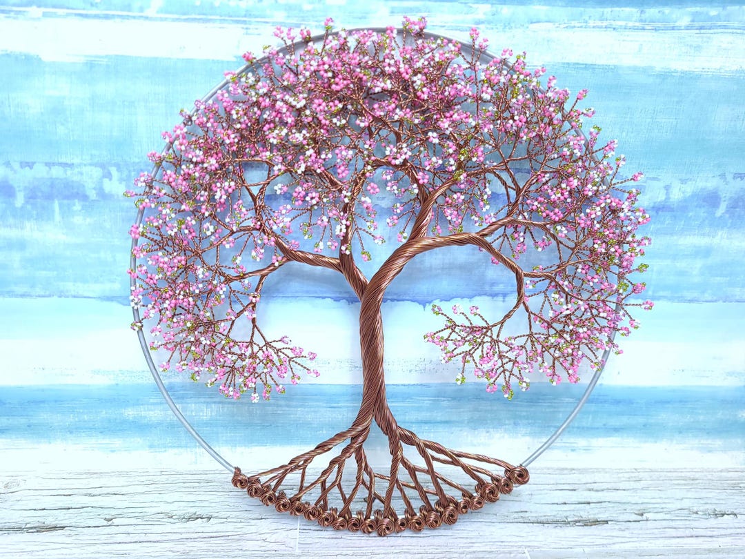 Large Handcrafted Spring Wire Tree Wall Hanging Decor - Etsy