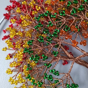 Large Handcrafted Autumn Wire Tree Wall Hanging Decor - Etsy