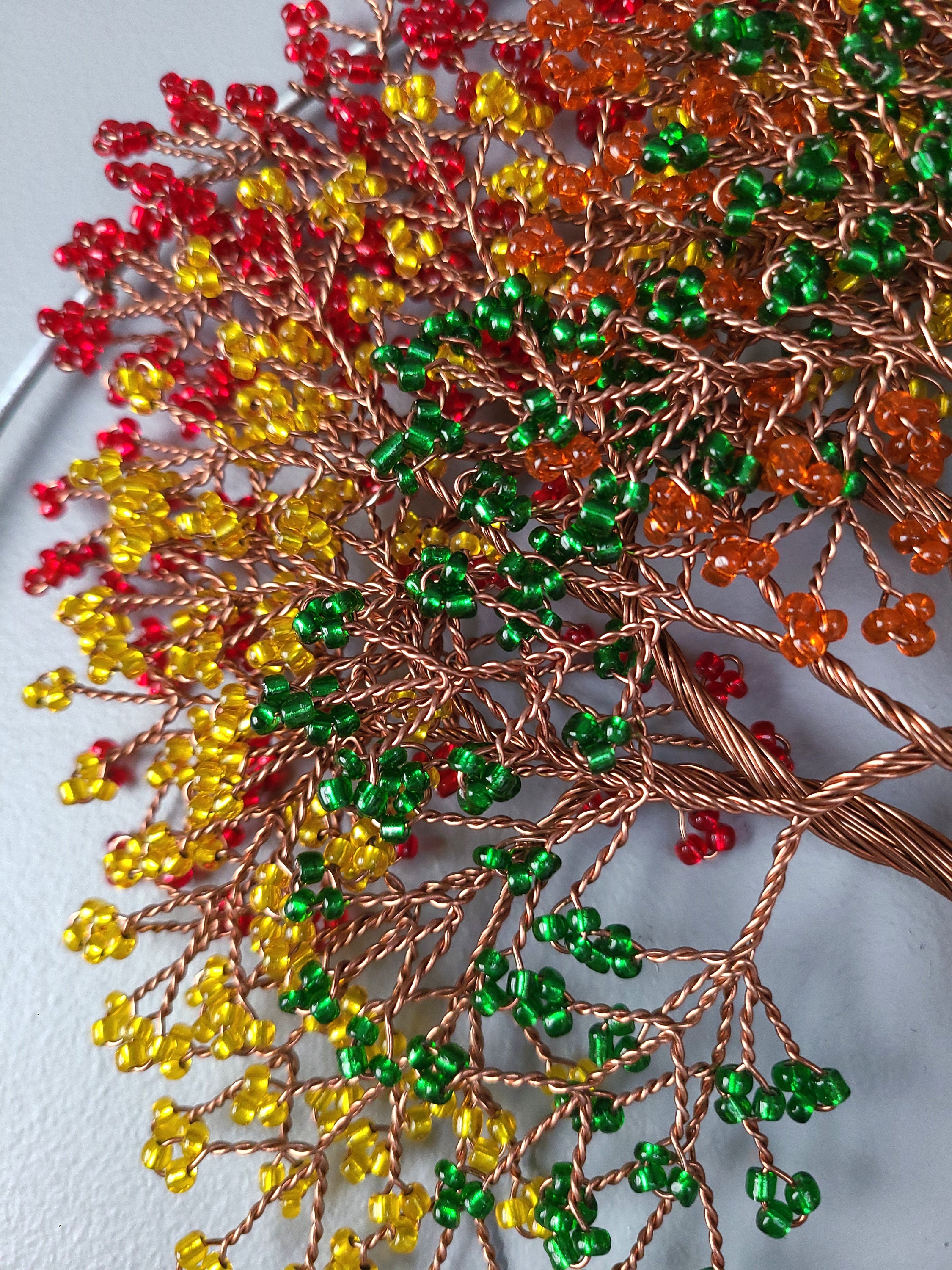 Large Handcrafted Autumn Wire Tree Wall Hanging Decor - Etsy
