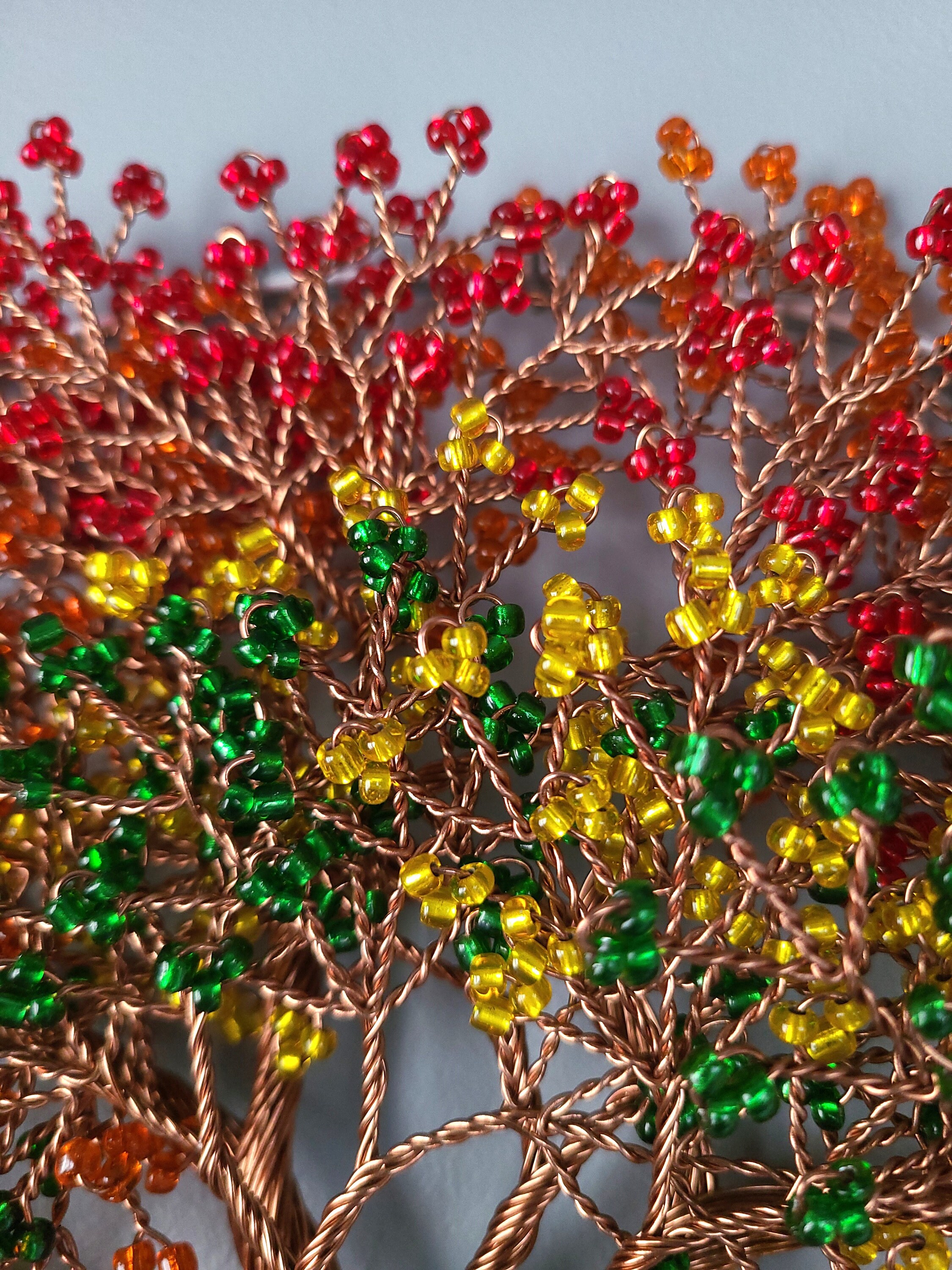 Large Handcrafted Autumn Wire Tree Wall Hanging Decor - Etsy