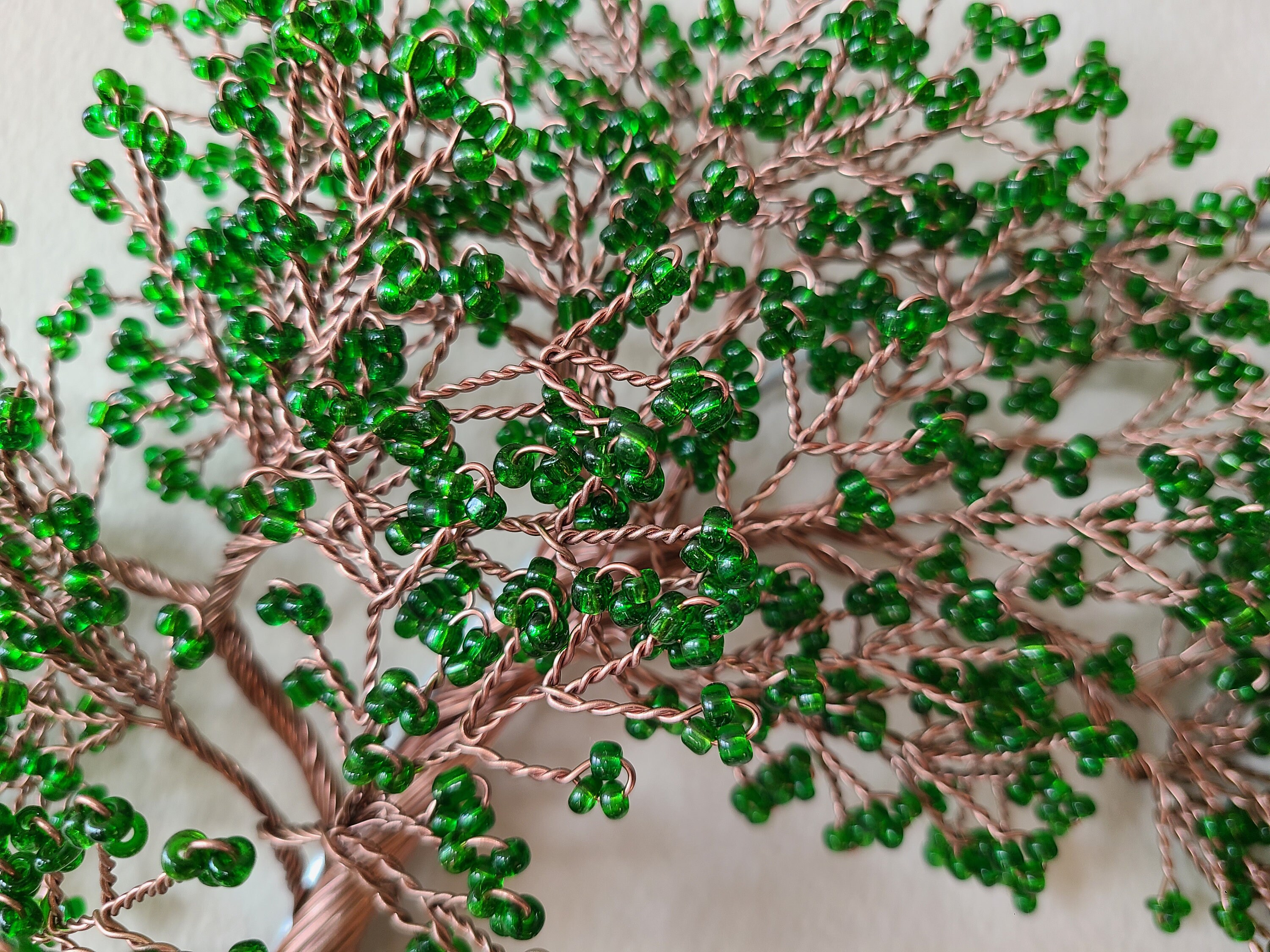 Large Handmade Green and Purple Heart Tree Wall Hanging Decor - Etsy