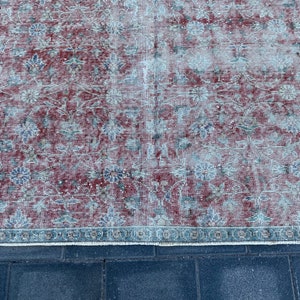 Red and Green Rug, Oushak Large Rug, Vintage Rug, Turkish Rug ...