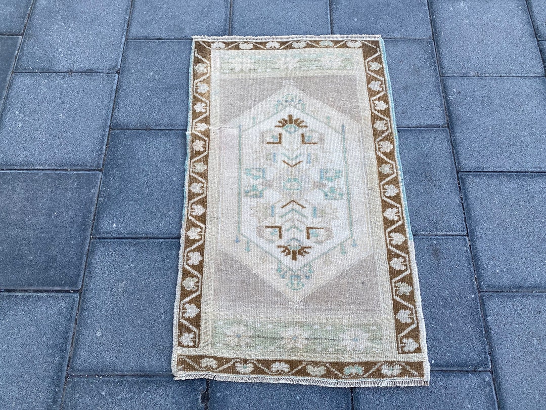 1.8 X 3.0 Ft, Neutral Rug, Pastel Rug, Oushak Small Rug, Turkish Rug ...