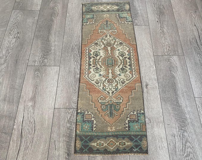 2x3 Rug 2x3 Vintage Rug 2x3 Muted Rug Oushak Rug Turkish Rug Turkey Rug ...