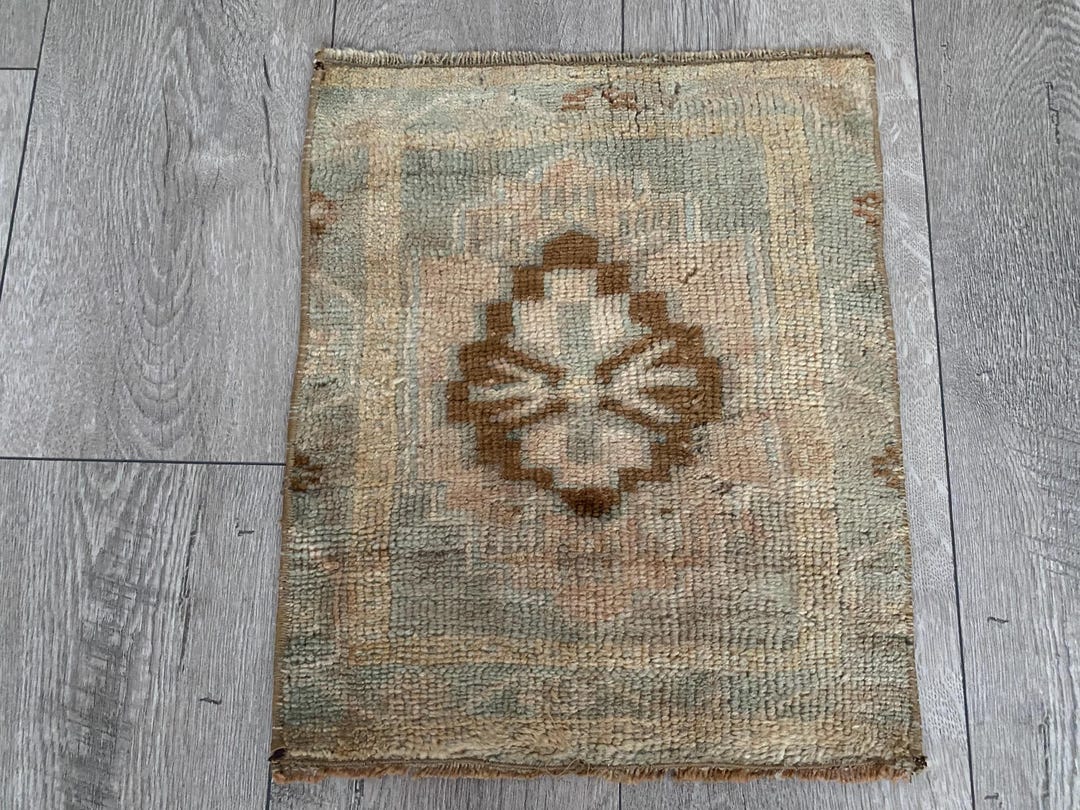 1x1 Square Rug, 1x1 Small Rug, Vintage Rug, Turkish Rug, Doormat Rug ...