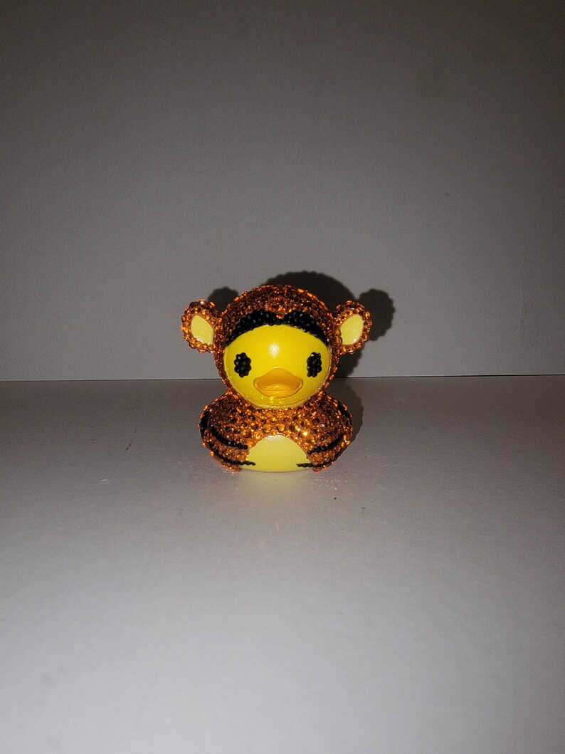 Exclusive Rhinestone Tigger Rubber Duck - Etsy