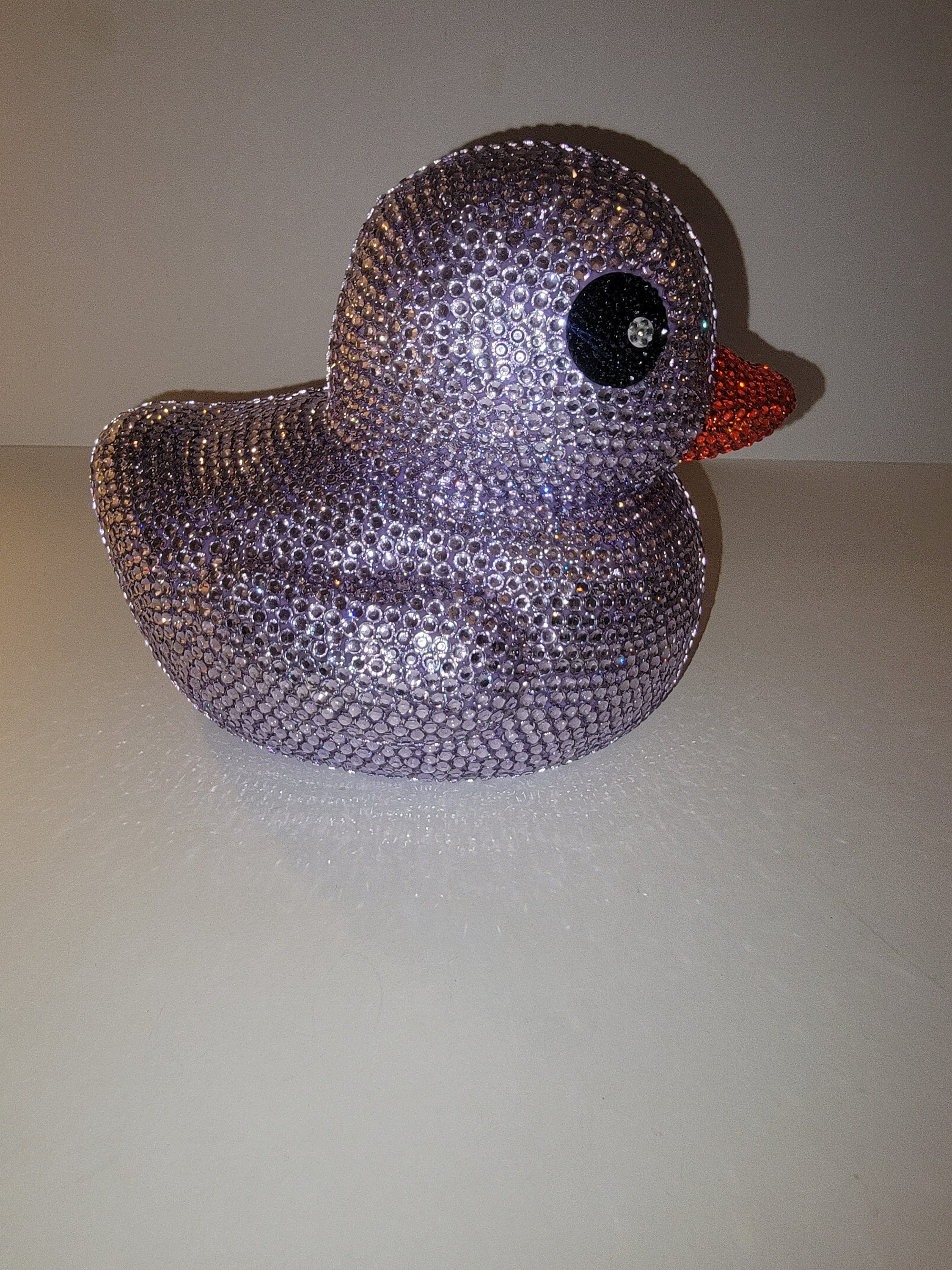 Rhinestone Big Purple Rubber Duck - Etsy