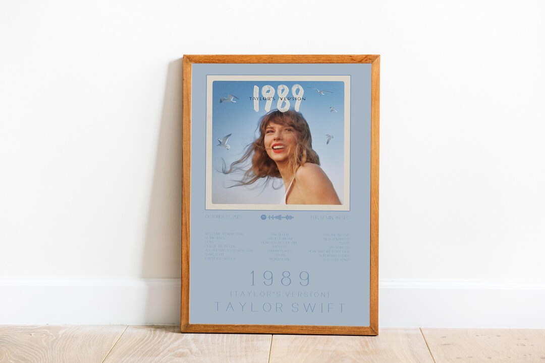 1989 Album Tracklist Poster - Etsy