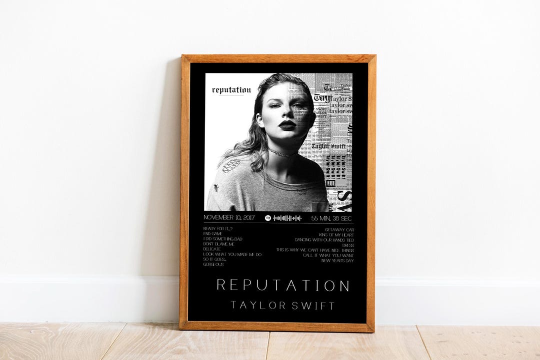 Reputation Album Tracklist Poster - Etsy
