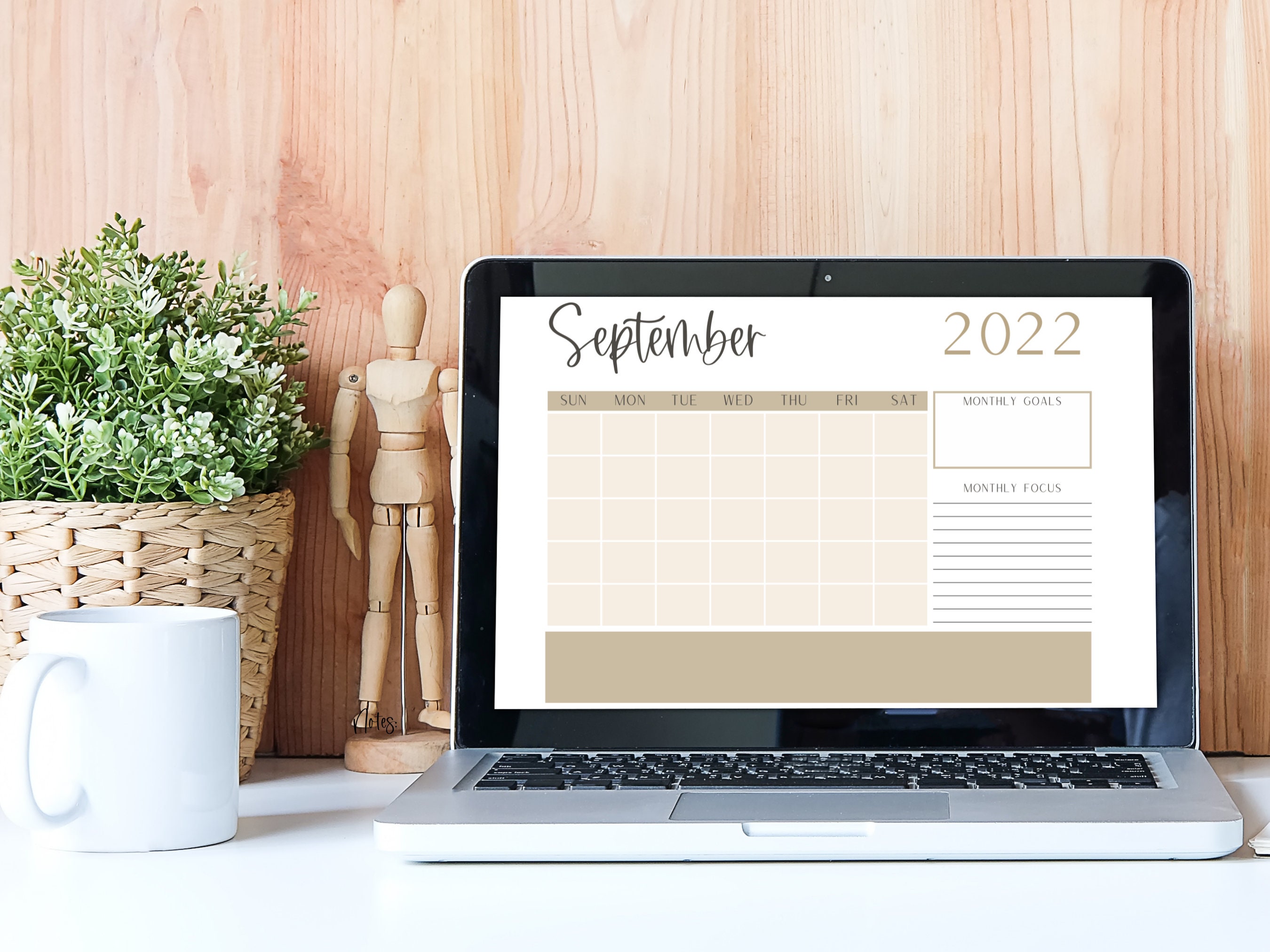 2022 2023 Calendar Bundle Printable Editable Landscape Monthly ...