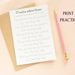 Handwriting Practice Workbook | Cute Handwriting Practice, Fancy ...