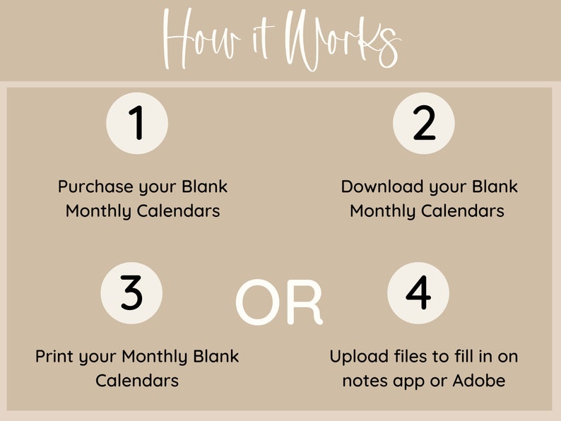 2022 2023 Calendar Bundle Printable Editable Landscape Monthly ...