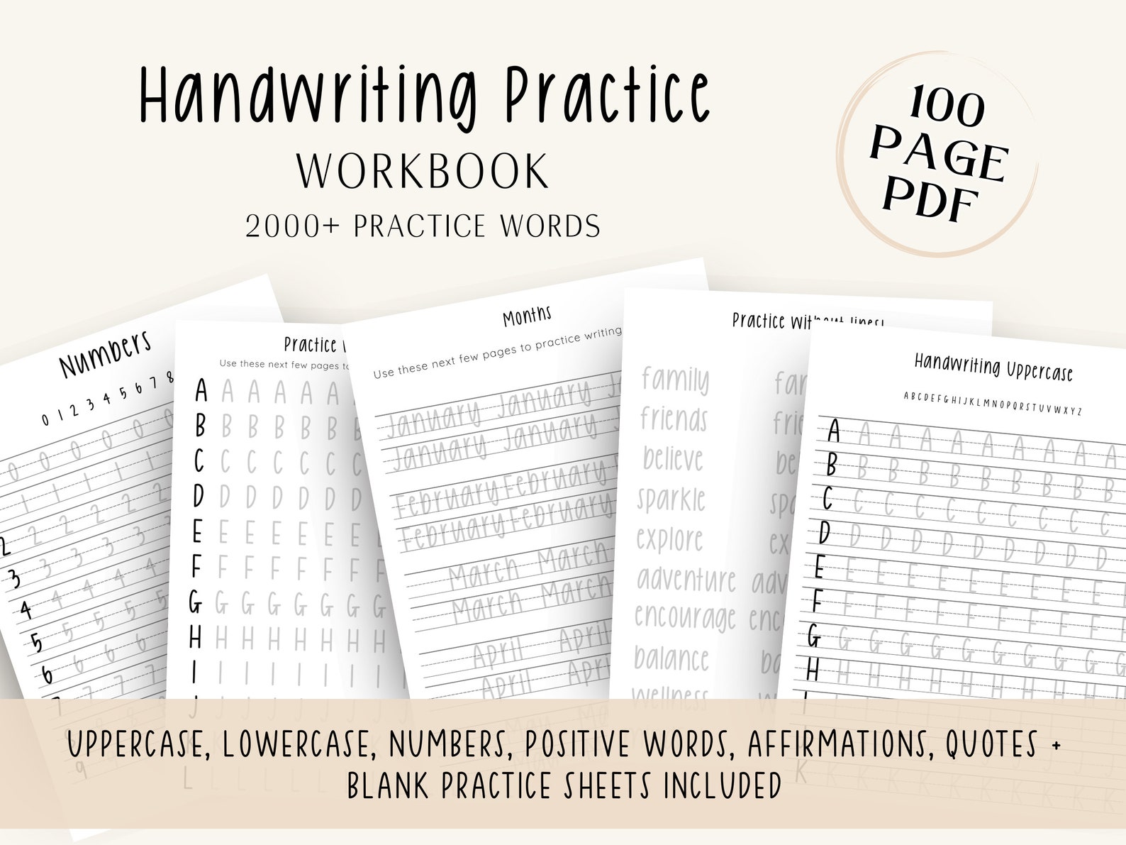 Printable Handwriting Worksheets | Alphabet Writing Practice | Abc ...
