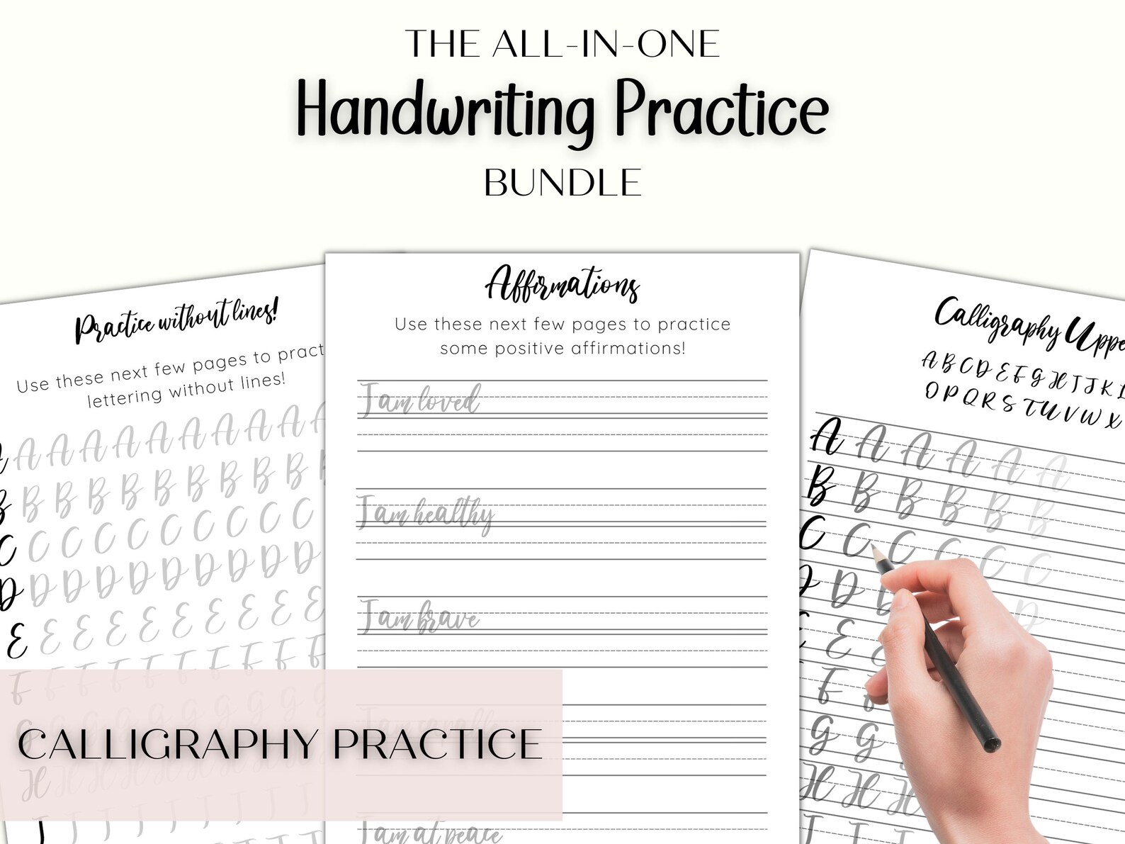 Hand Lettering Practice Sheets for Procreate | Hand Lettering Practice ...