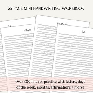 Neat Handwriting Workbook, Handwriting Practice Sheets, Penmanship ...