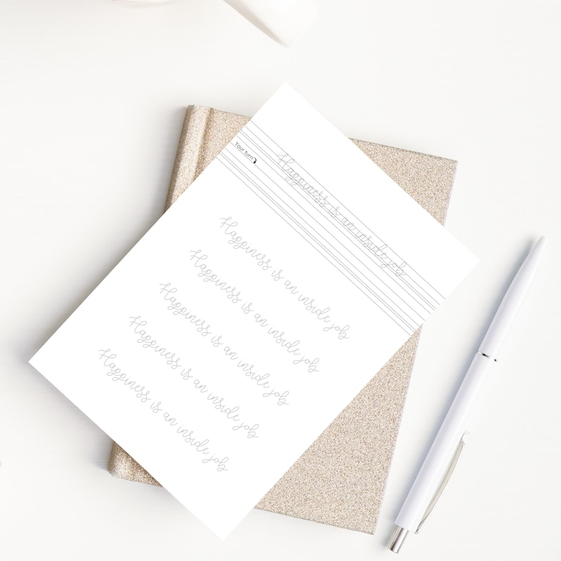 Monoline Bouncy Cursive Handwriting Practice Workbook, Lettering ...