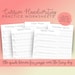 Handwriting Practice Workbook | Cute Handwriting Practice, Fancy ...