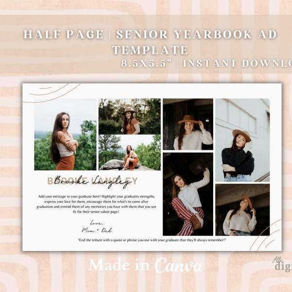 Senior Ad Template - Etsy