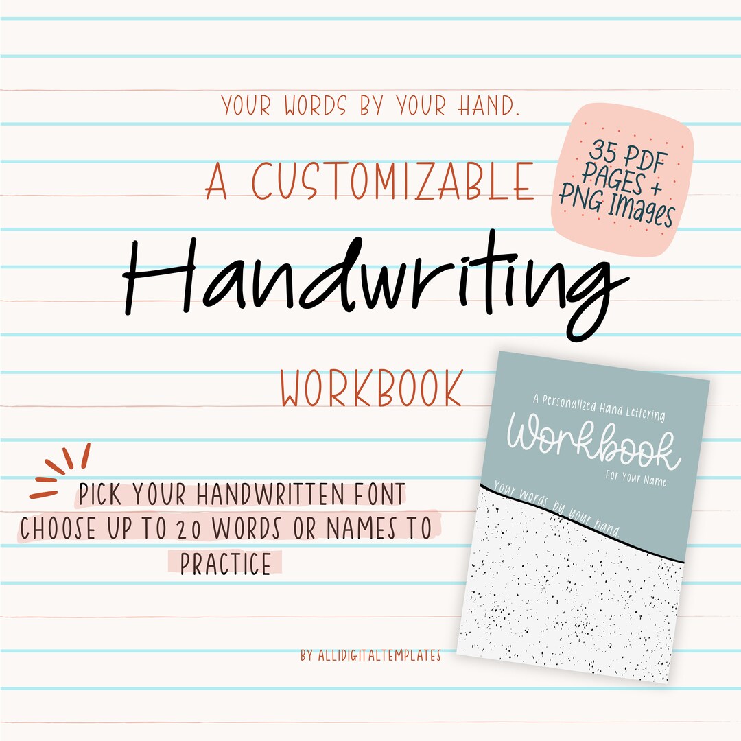 Custom Name Writing Practice, Custom Hand Writing Sheets, iPad ...